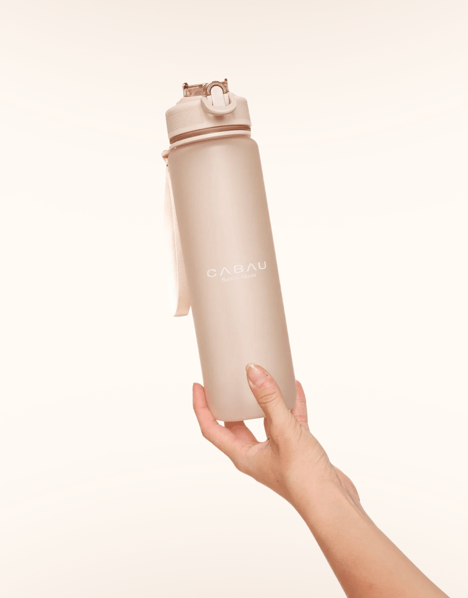 Beige Cabau Bloom - Waterfles | Olivia & Kate - Olivia & Kate