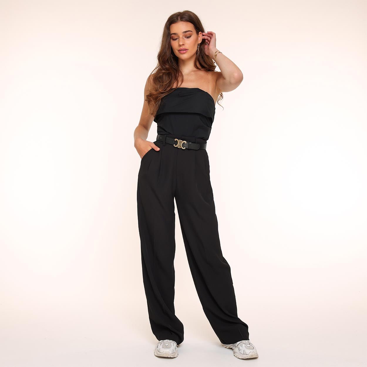 Zwarte Wijde - Pantalon | Olivia & Kate - Olivia & Kate